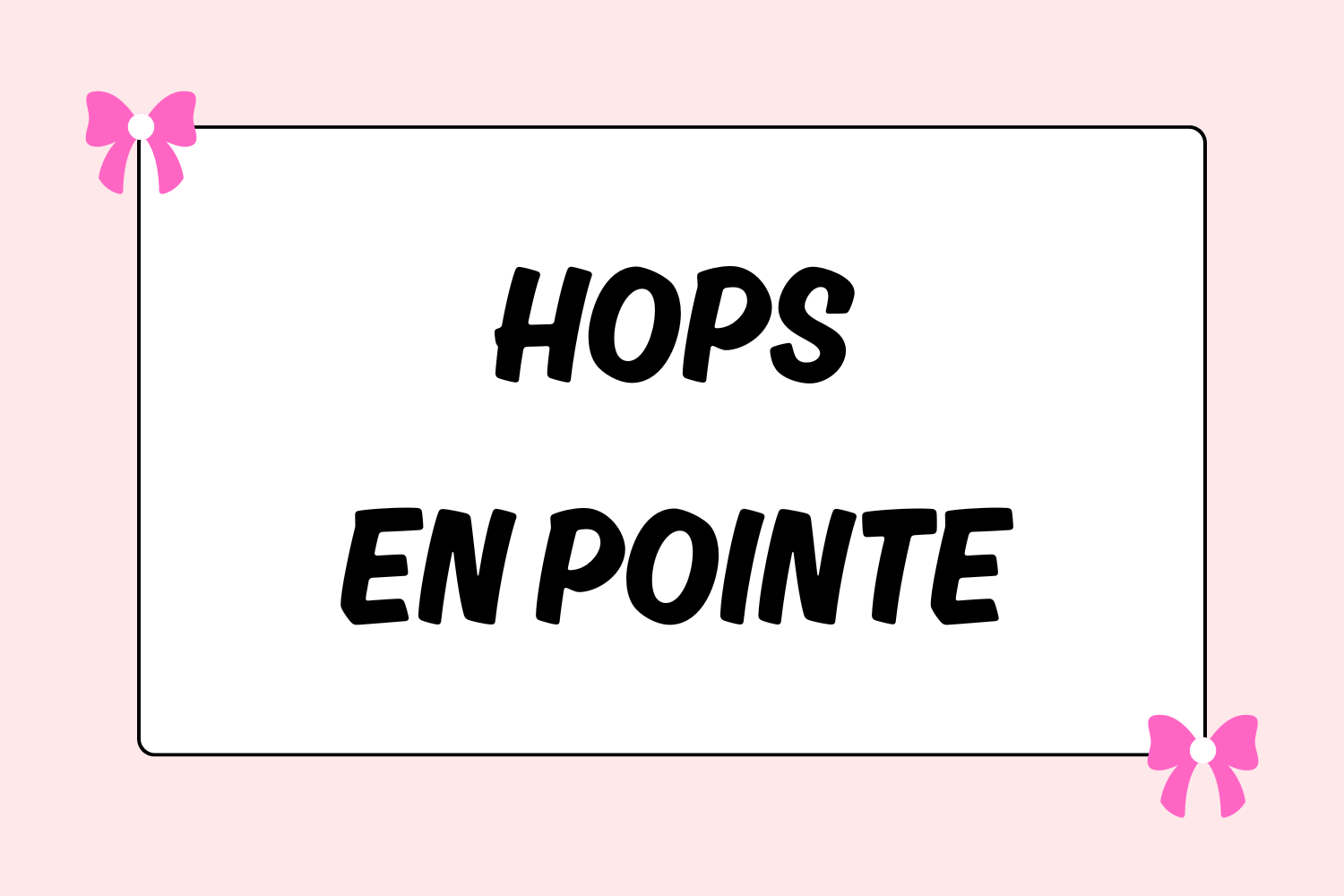 How To Do Hops En Pointe