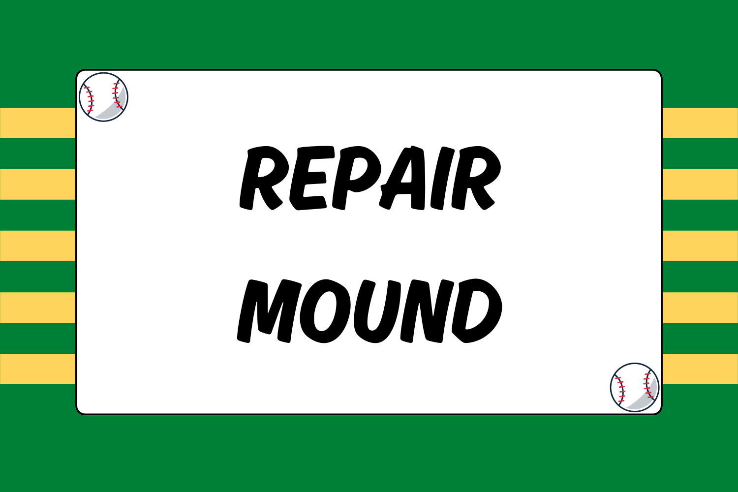 How To Repair A Baseball Pitcher's Mound